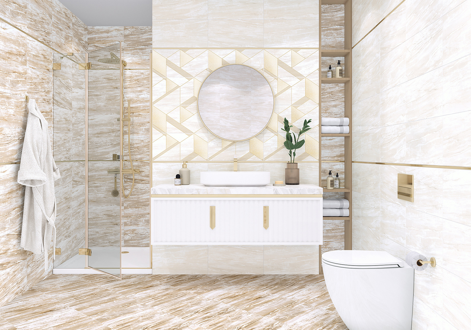 Панно ALTACERA Interni Gold S/2 50х50см купить в Томске